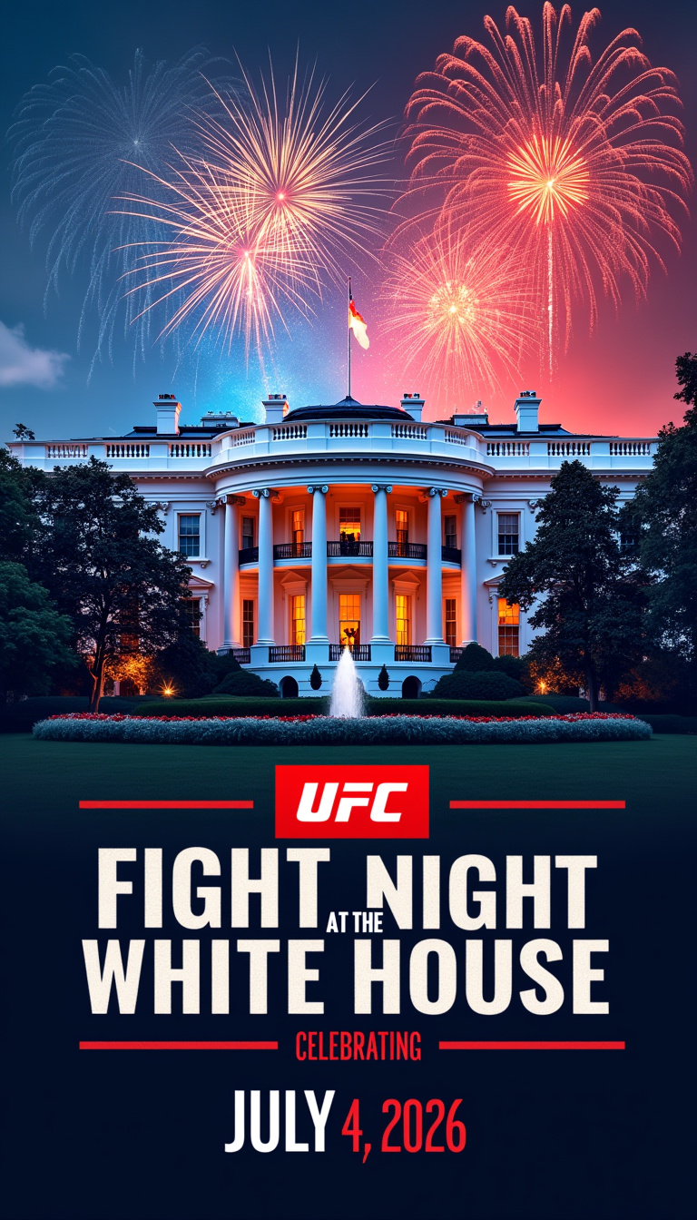 Historic UFC Fight Night Set For The White House On July 4, 2026, As ...