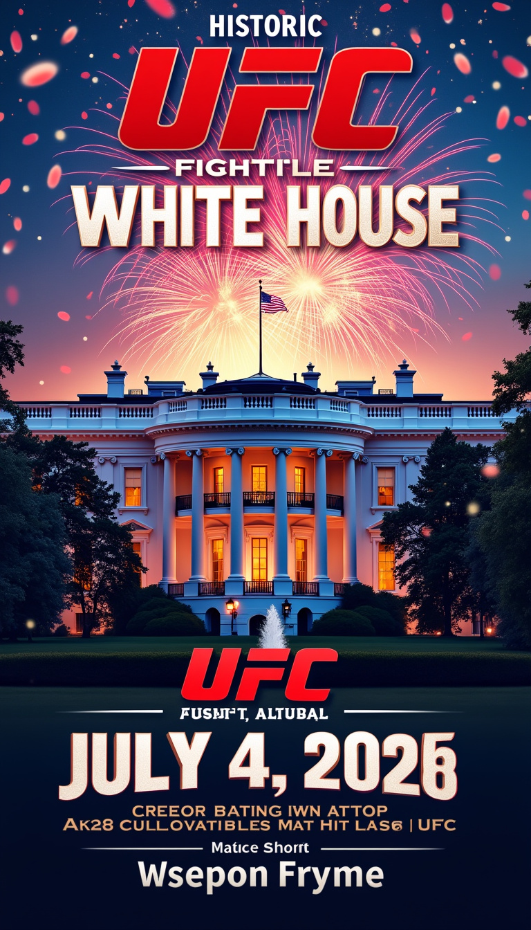 UFC To Host Historic Fight At White House On July 4, 2026, Celebrating ...