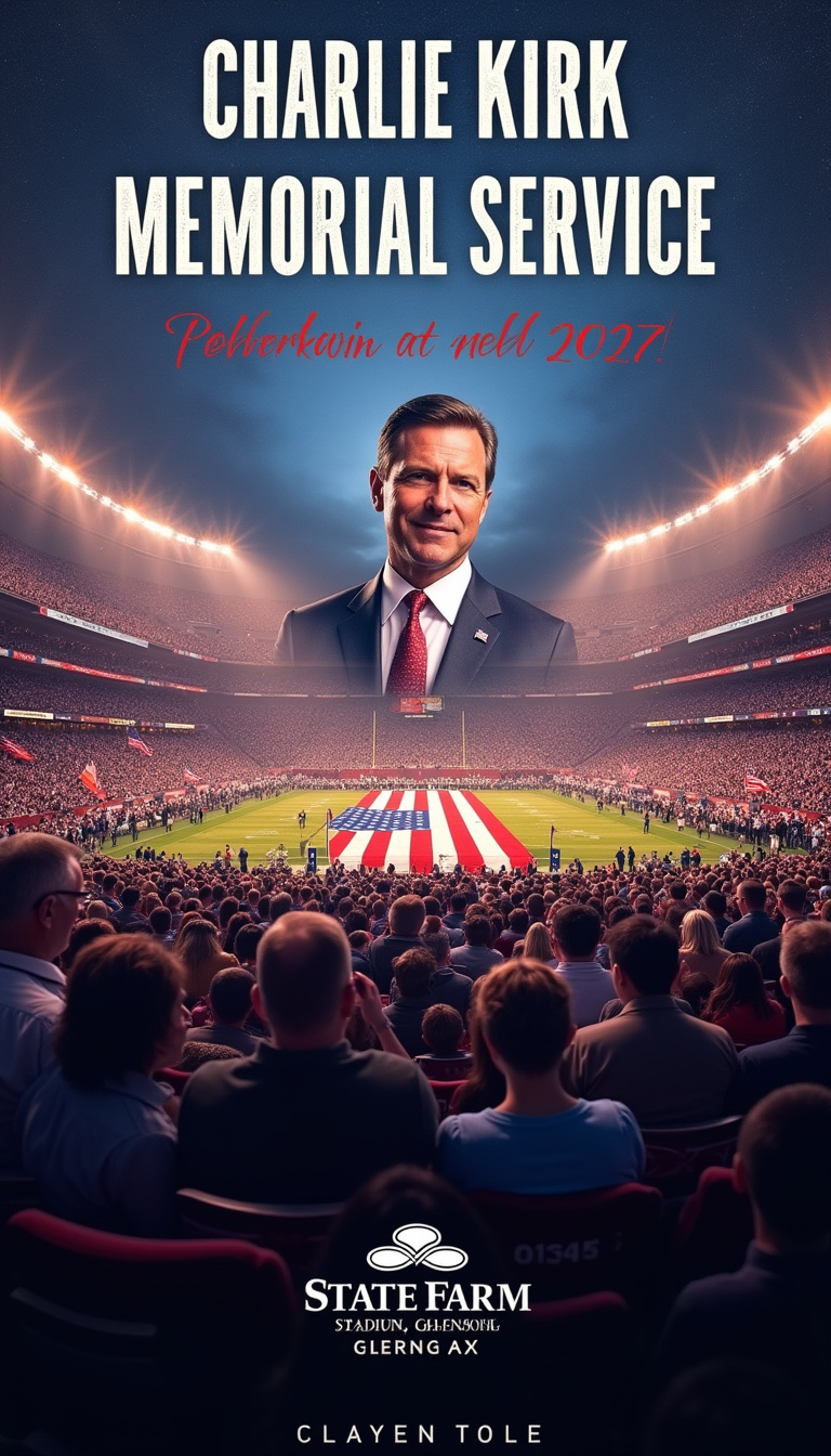 Tens Of Thousands Gather At State Farm Stadium For Charlie Kirk's ...
