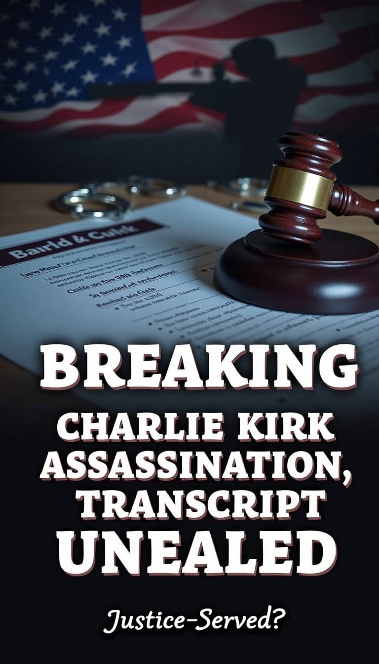 Utah Court Releases Transcript Of Sealed Hearing In Charlie Kirk Murder ...